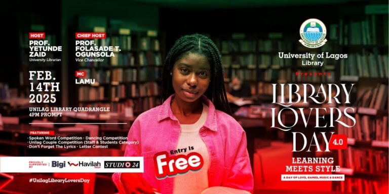 UNILAG Library Lovers’ Day 4.0: Call for Couples’ Competition ...