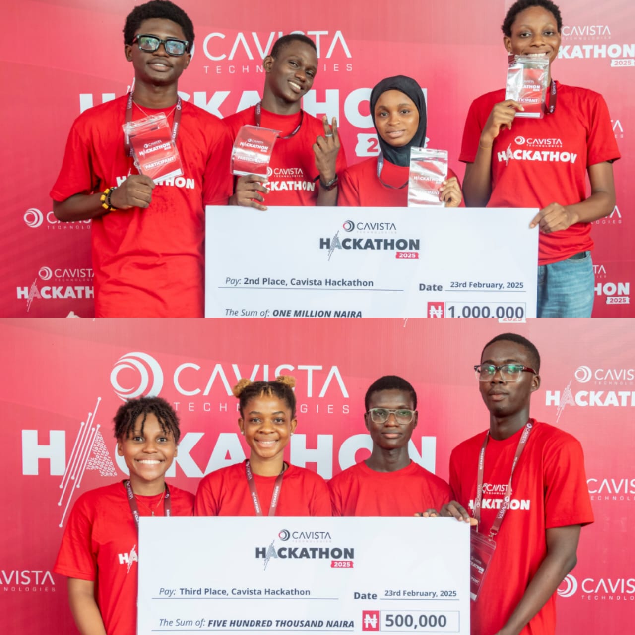 UNILAG Students Exhibit Stunning Performance at 2025 Cavista Hackathon - University Of Lagos