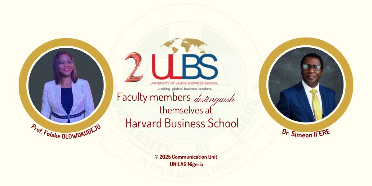 ULBS Faculty Members Shine on the Global Stage - University Of Lagos