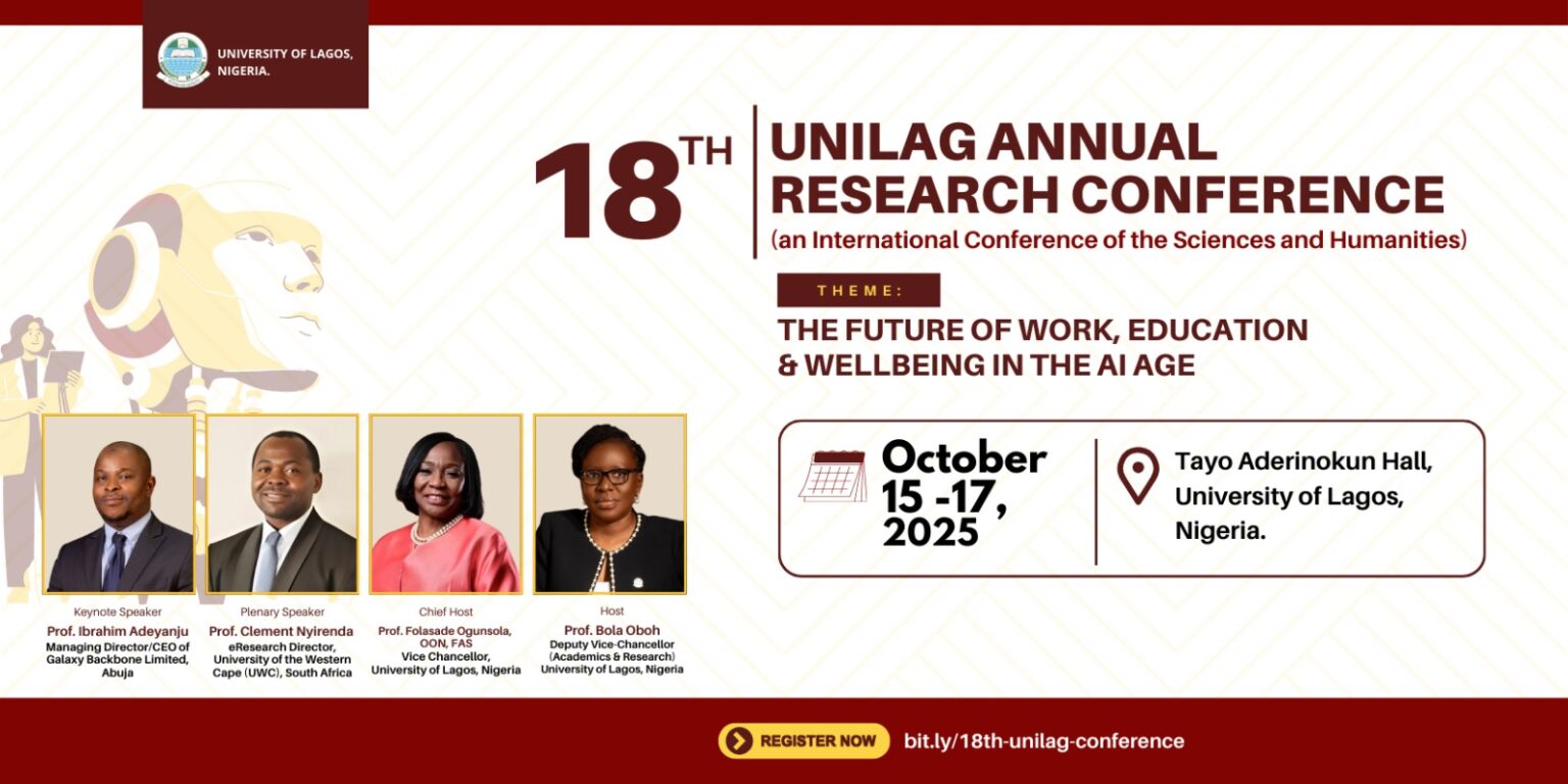 18th UNILAG Annual Research Conference holds, October 15 - 17 ...