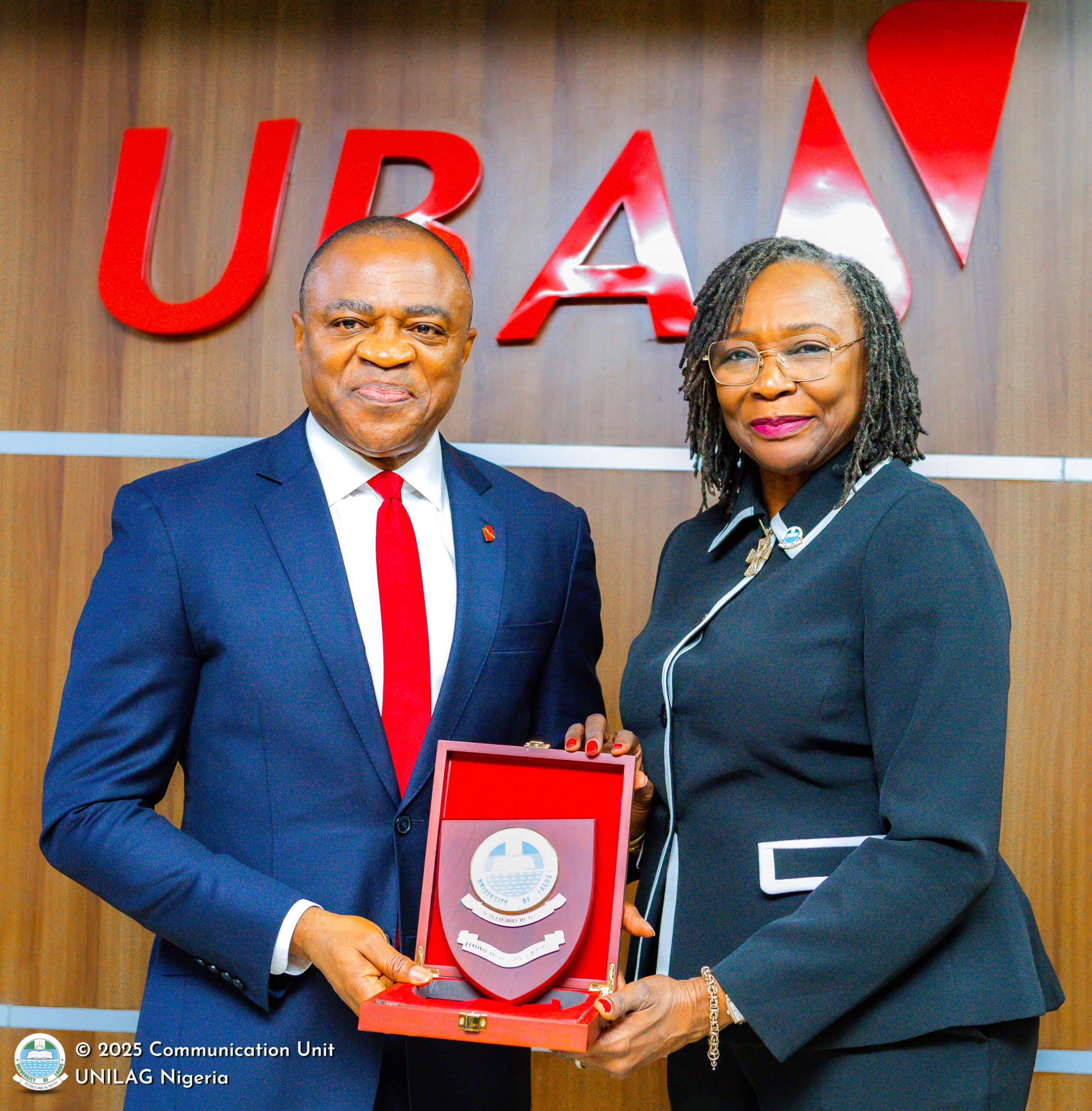 Pictures Speak: UNILAG VC Visits UBA - University Of Lagos
